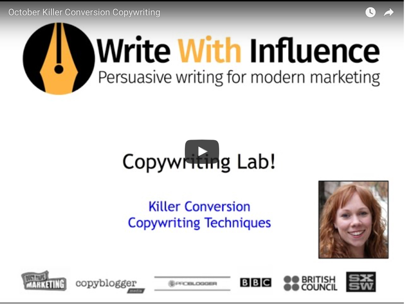 Conversion Copy Techniques - Write With Influence